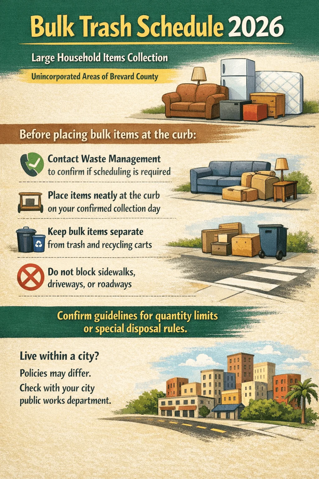 Brevard County Trash Pickup Schedule 2026 (Holidays, Recycling ...