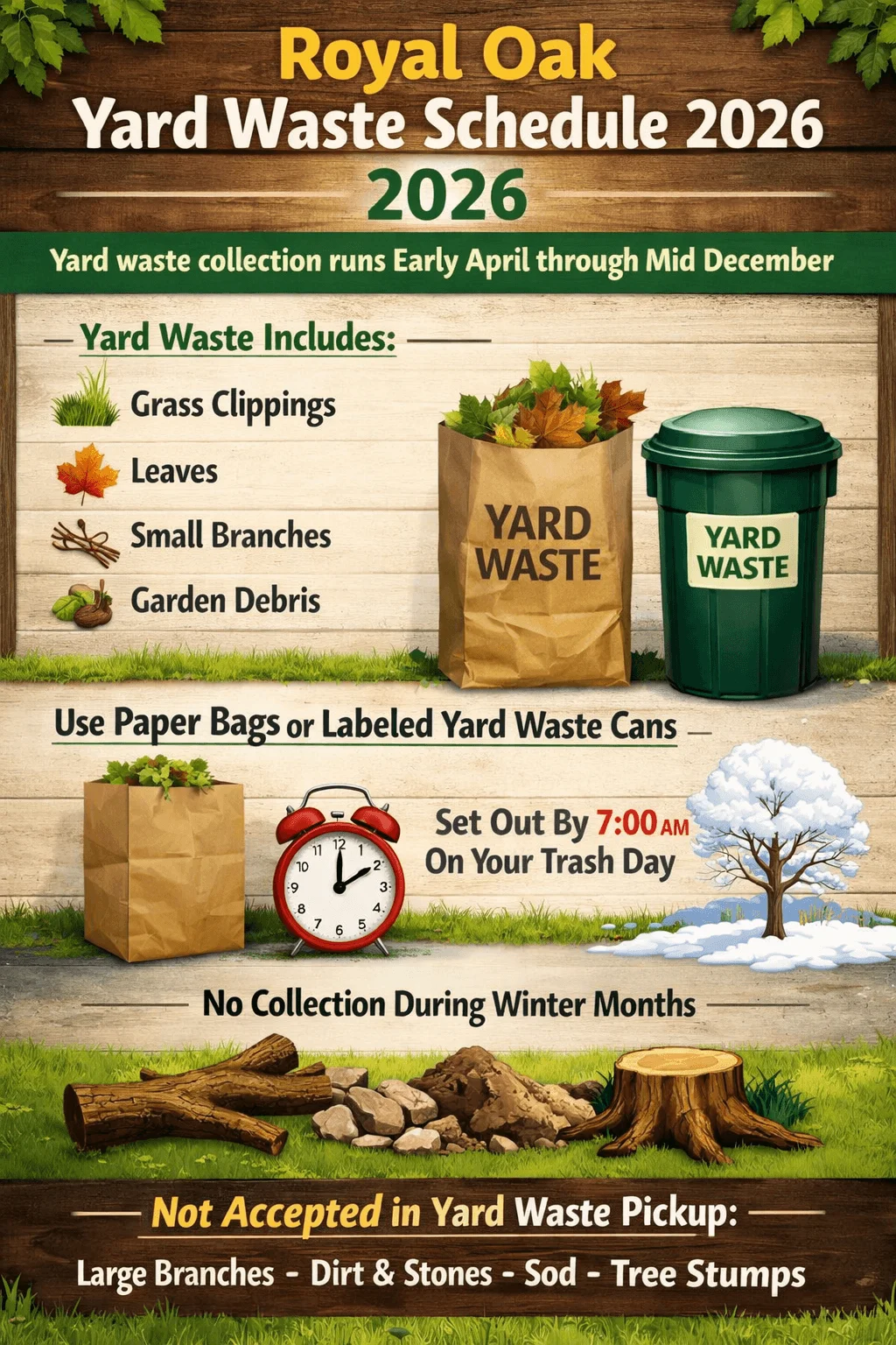 Royal Oak Trash Schedule 2026 (Holidays, Recycling & Bulk Pickup) - My ...