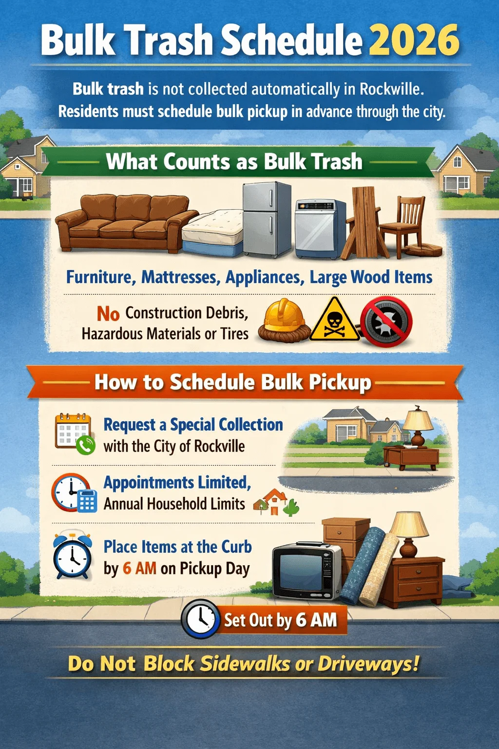 Rockville Trash Schedule 2026 (holidays, Recycling & Bulk Pickup) - My ...