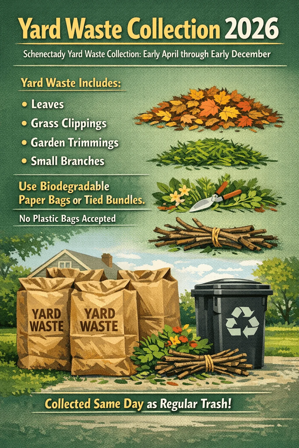 Schenectady Trash Schedule 2026 (Holidays, Recycling & Bulk Pickup ...