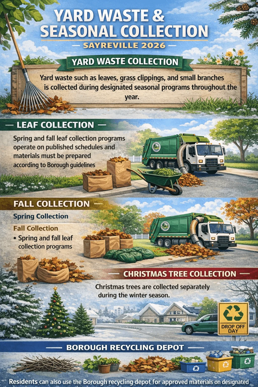 Sayreville Garbage Schedule 2026 (Holidays, Recycling & Bulk Pickup ...