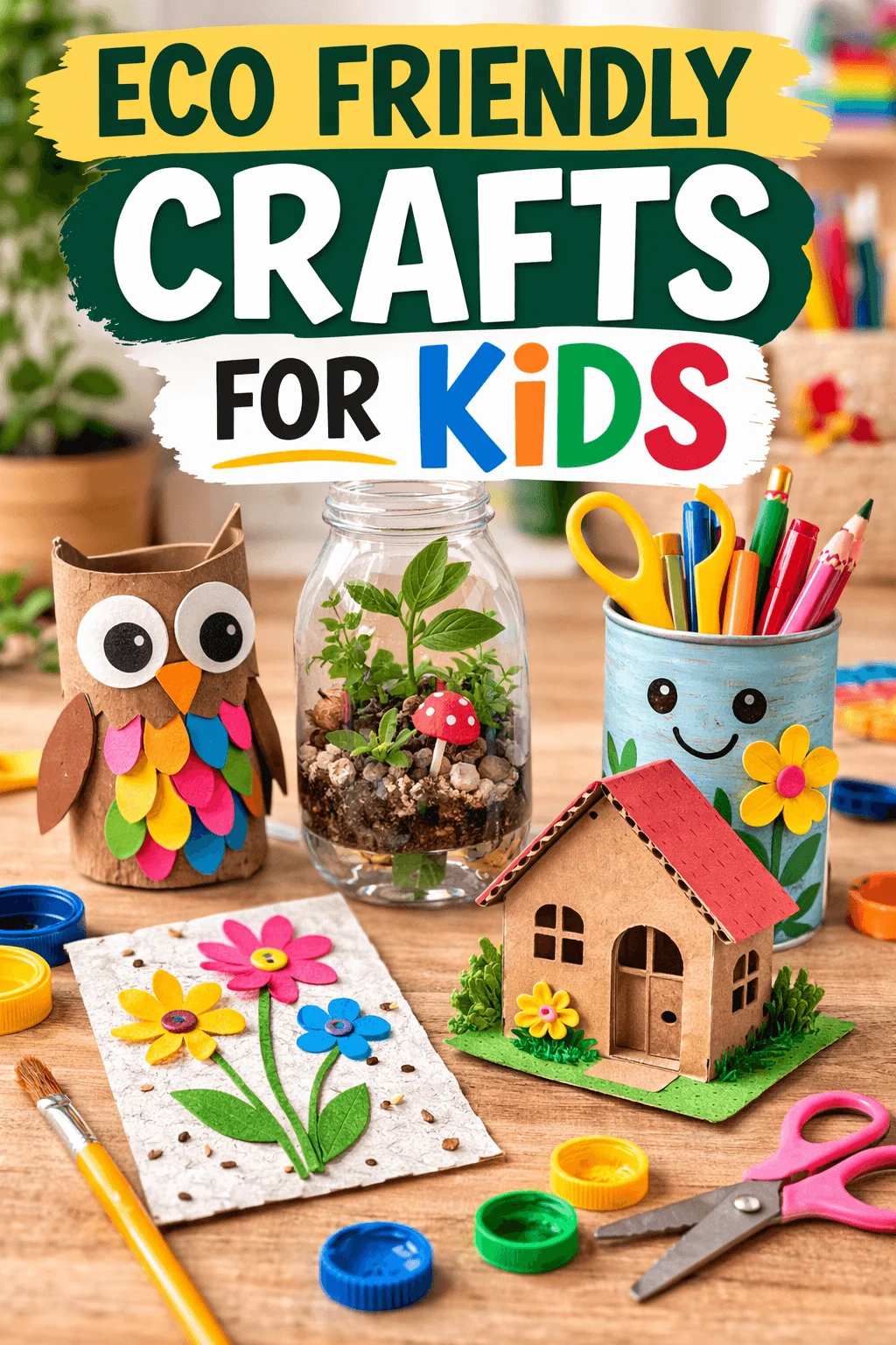 Easy Eco Friendly Crafts for Kids - My Garbage Collection